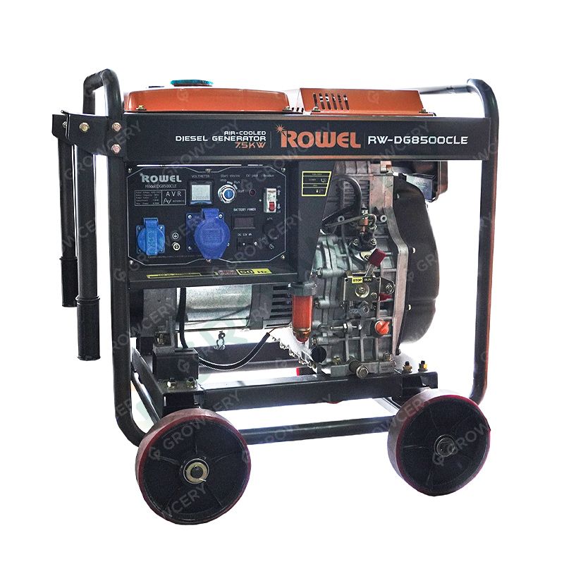 เครื่องปั่นไฟ ไดทำไฟ ดีเซล 7.5 KW ยี่ห้อ ROWEL รุ่น RW-GD8500CLE (กุญแจ ...